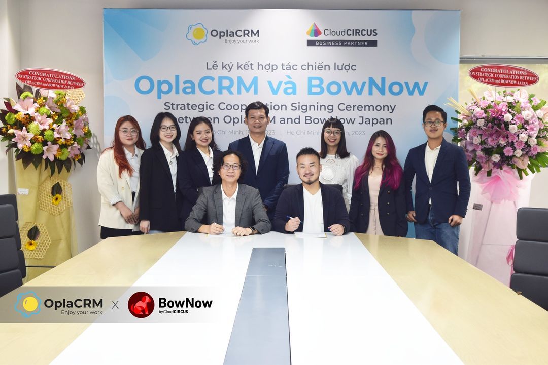 Strategic Partnership Signing Ceremony Between OplaCRM and BowNow | OplaCRM